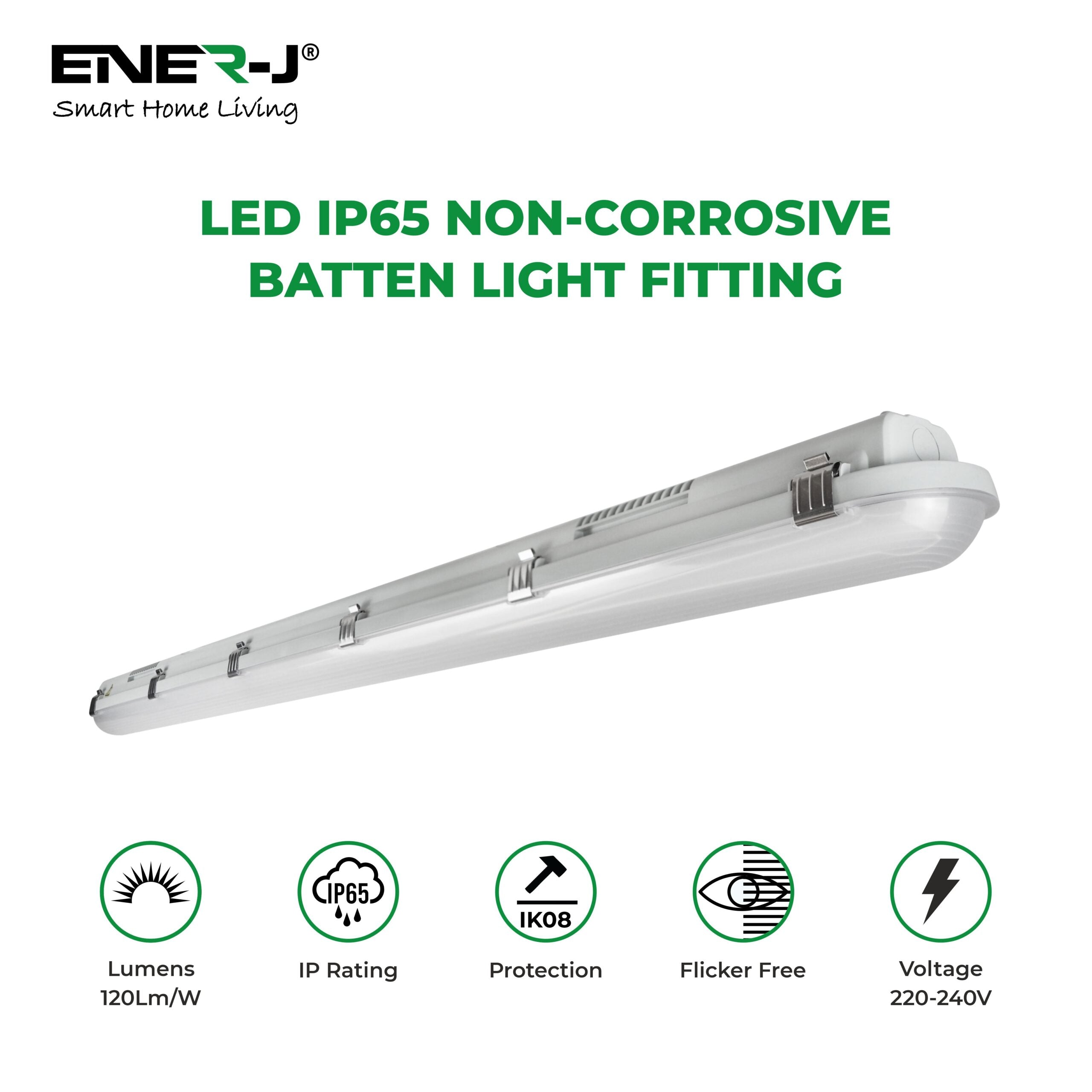 LED Non Corrosive IP65 Batten 150cms 50W With Emergency – Attock ...